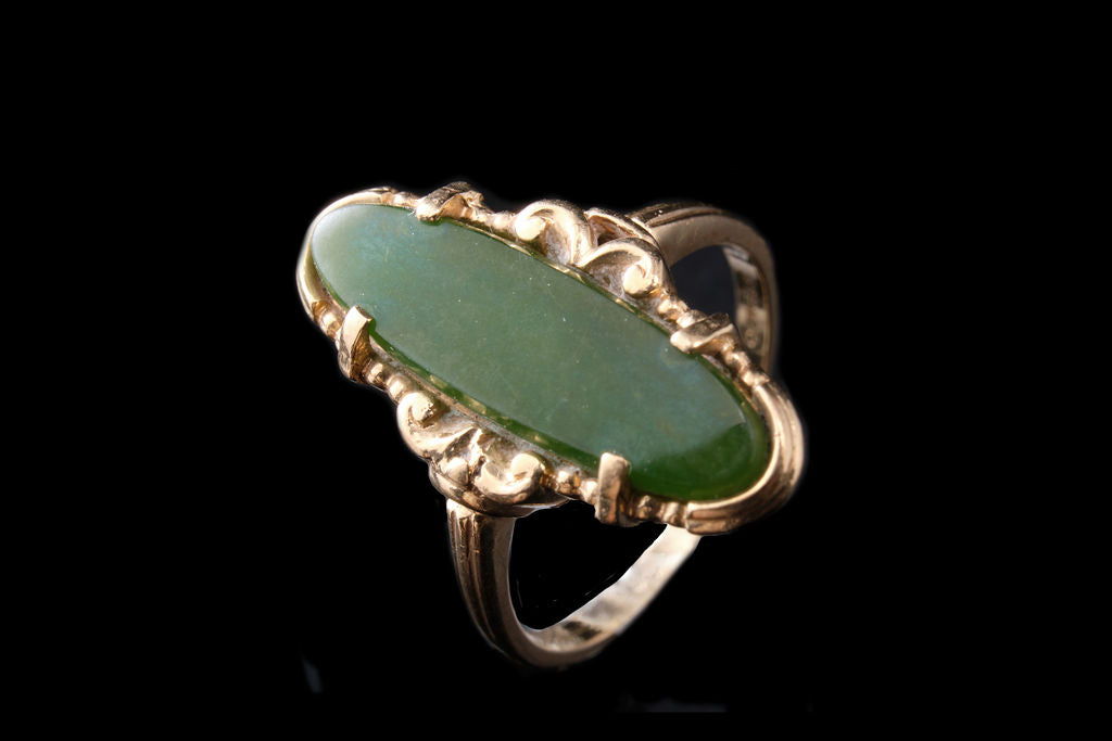 Vintage New Zealand Greenstone Ring. – Sue Todd Antiques